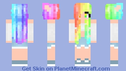 Rainbow Girl Minecraft Skin