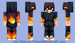 Fire skin Minecraft Skin