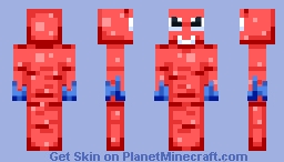 Tube man red (hive style) (: Minecraft Skin