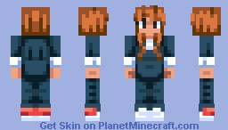 Girl with brown hair and office clothes (hive style) (: Minecraft Skin