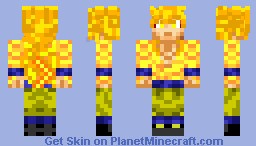 Goku SSJ6 Minecraft Skin