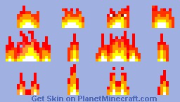fireball man Minecraft Skin