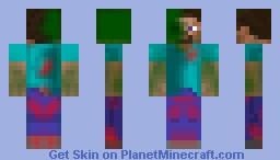 Infected Steve Minecraft Skin