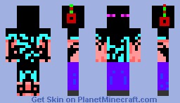 ender infection with headphones Minecraft Skin