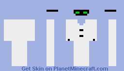 invisable man in white suit Minecraft Skin