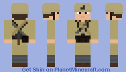 Italian Desert Soldier WW2 Minecraft Skin