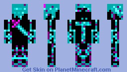 eletric jade Minecraft Skin