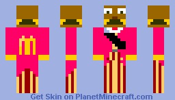Mayor McCheese Minecraft Skin