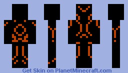 Tron(orange) Minecraft Skin