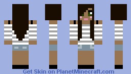 Dark Skinned Girl Minecraft Skin