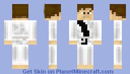 karate white belt Minecraft Skin