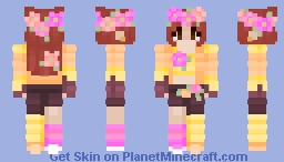 KatieGoBrr Flower Frenzy Team Peony Minecraft Skin