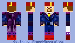 king of blue Minecraft Skin