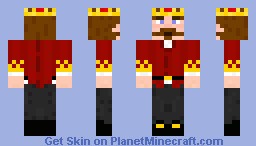 Bearded King Minecraft Skin