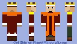 Orange robe king Minecraft Skin