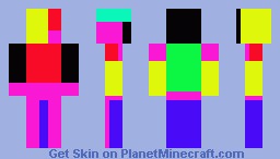 color screen Minecraft Skin