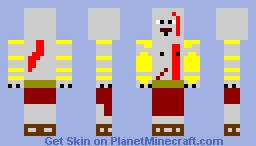 God of War kratos skin Minecraft Skin
