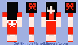 cute girl with ribbon Minecraft Skin