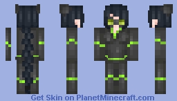 Lady noir Minecraft Skin