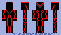 Red Tron Minecraft Skin