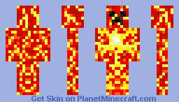 lava creeper Minecraft Skin