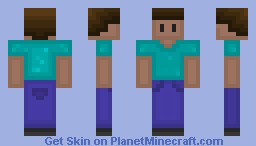 Layered Steve Minecraft Skin