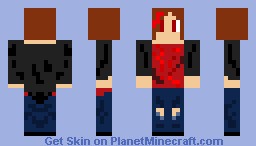Teen w/ Leather Jacket Minecraft Skin