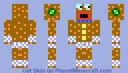 Gingerbread Man Minecraft Skin