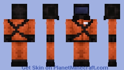 Lethal Company - Orange Suit Minecraft Skin