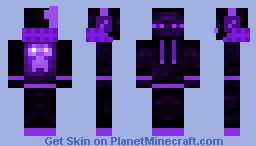 Purple enderman Minecraft Skin