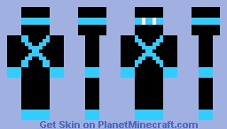 Light Blue Ninja Minecraft Skin