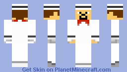 white tux with matching fedora Minecraft Skin