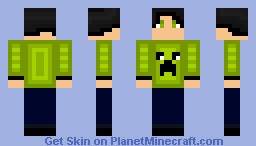 skittlecrafter lime Minecraft Skin