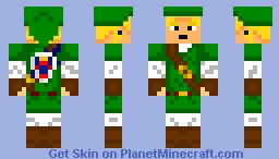 Link - The Legend of Zelda : Ocarina of Time. Minecraft Skin