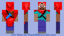 Little Red Riding Steve Minecraft Skin