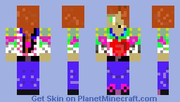 Colorful Little girl Minecraft Skin