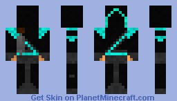 Evil Cyan Archer Minecraft Skin