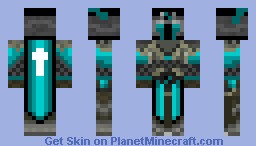 Turquoise Knight Minecraft Skin
