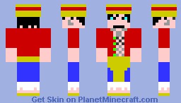 Straw hat Luffy (New World) Minecraft Skin