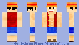Monkey D Luffy(One Piece) Minecraft Skin