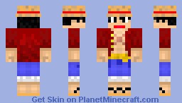 Monkey.D.Luffy (One Piece) Minecraft Skin