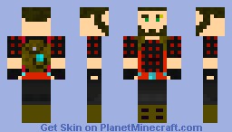 Red Lumberjack Minecraft Skin