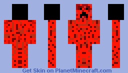lava creeper Minecraft Skin
