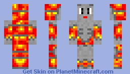 The Lava Man Minecraft Skin