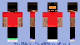 Steve with Snow board goggles and white sneakers Minecraft Skin