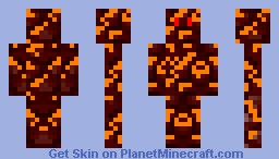 Magma man Minecraft Skin