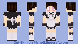 Guy in a maid outfit Minecraft Skin