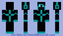 Black and blue. Minecraft Skin