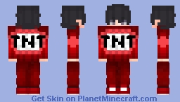 TNT Girl Minecraft Skin