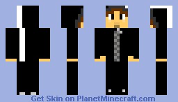 Male black hood Minecraft Skin